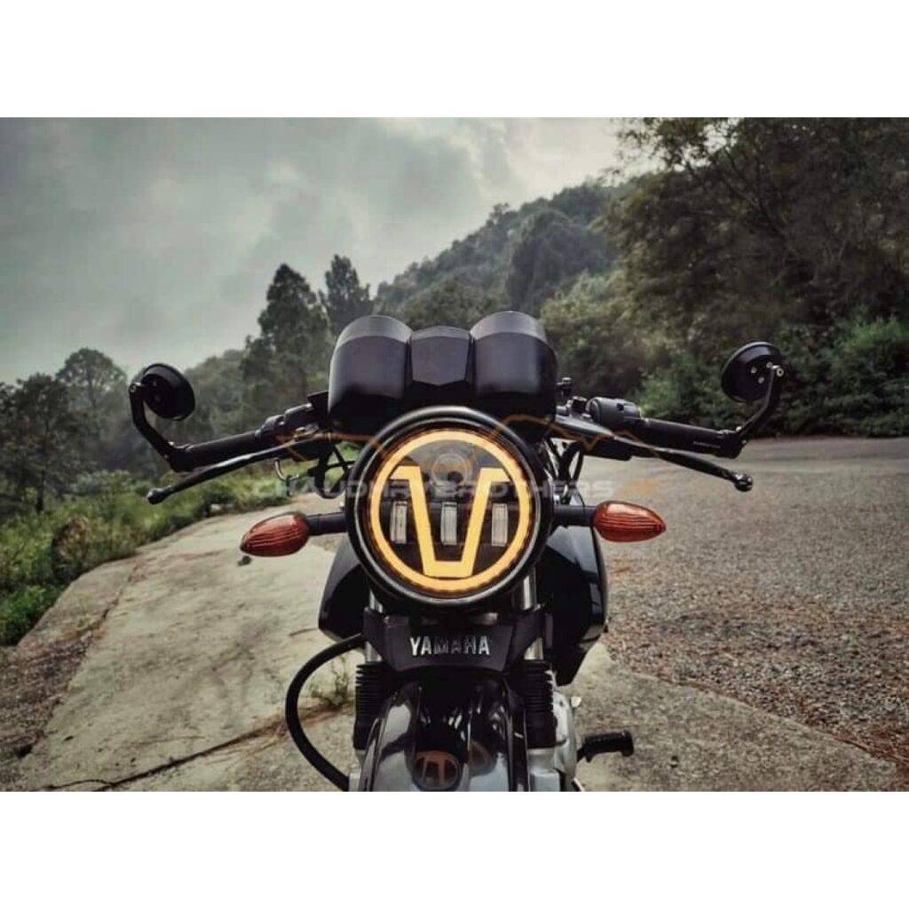 7 INCH V SHAPE HEADLIGHT PANNEL-MOTORCYCLE JEEP FRONT ROUND LIGHT (HP7 ...