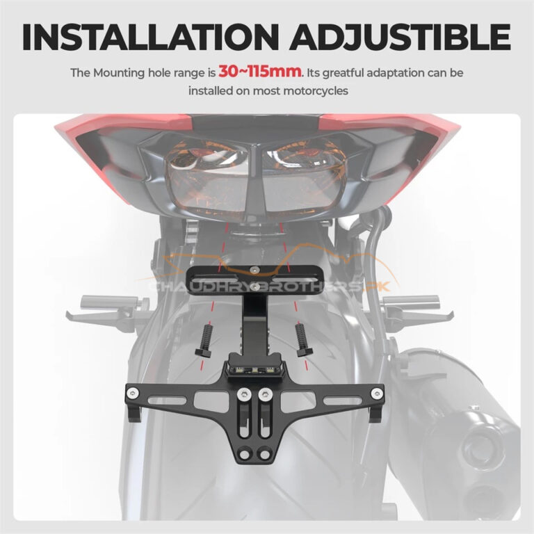 ALUMINIUM TAIL TIDY (NUMBER PLATE MOUNT BRACKET HOLDER ...