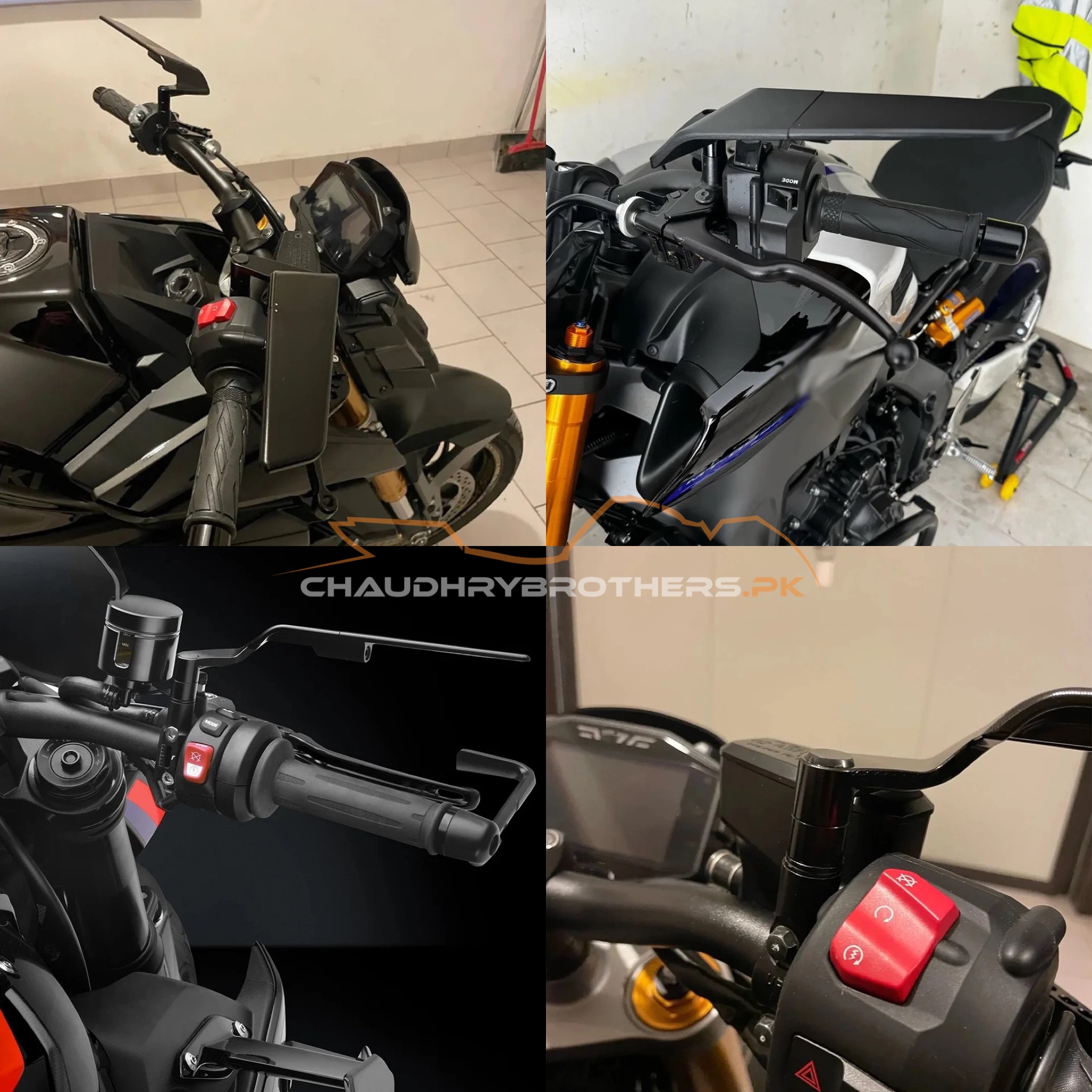 SHARK SHAPE WIND WINGS LED FAIRING MIRRORS (SM-04) – chaudhrybrothers.pk