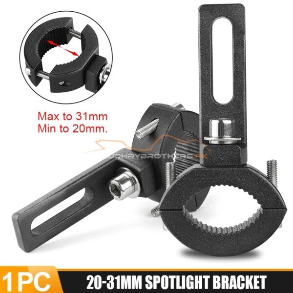 ALUMINIUM MOUNT BRACKET ADJUSTABLE CLAMPS HOLDER FOR AUXILIARY LIGHTS ...