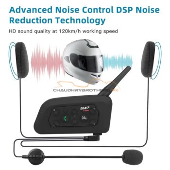V6 PLUS HELMET BLUETOOTH INTERCOM DEVICE FOR 6 RIDERS – chaudhrybrothers.pk