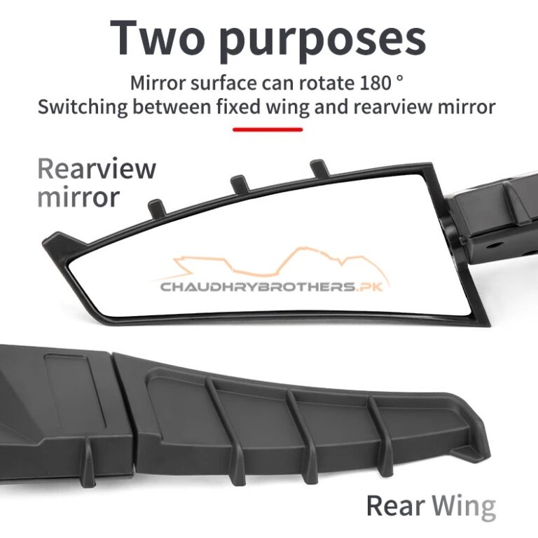 SHARK SHAPE WIND WINGS LED FAIRING MIRRORS (SM-04) – chaudhrybrothers.pk