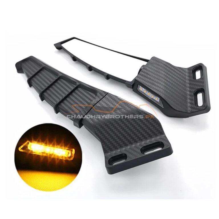 SHARK SHAPE WIND WINGS LED FAIRING MIRRORS (SM-04) – chaudhrybrothers.pk