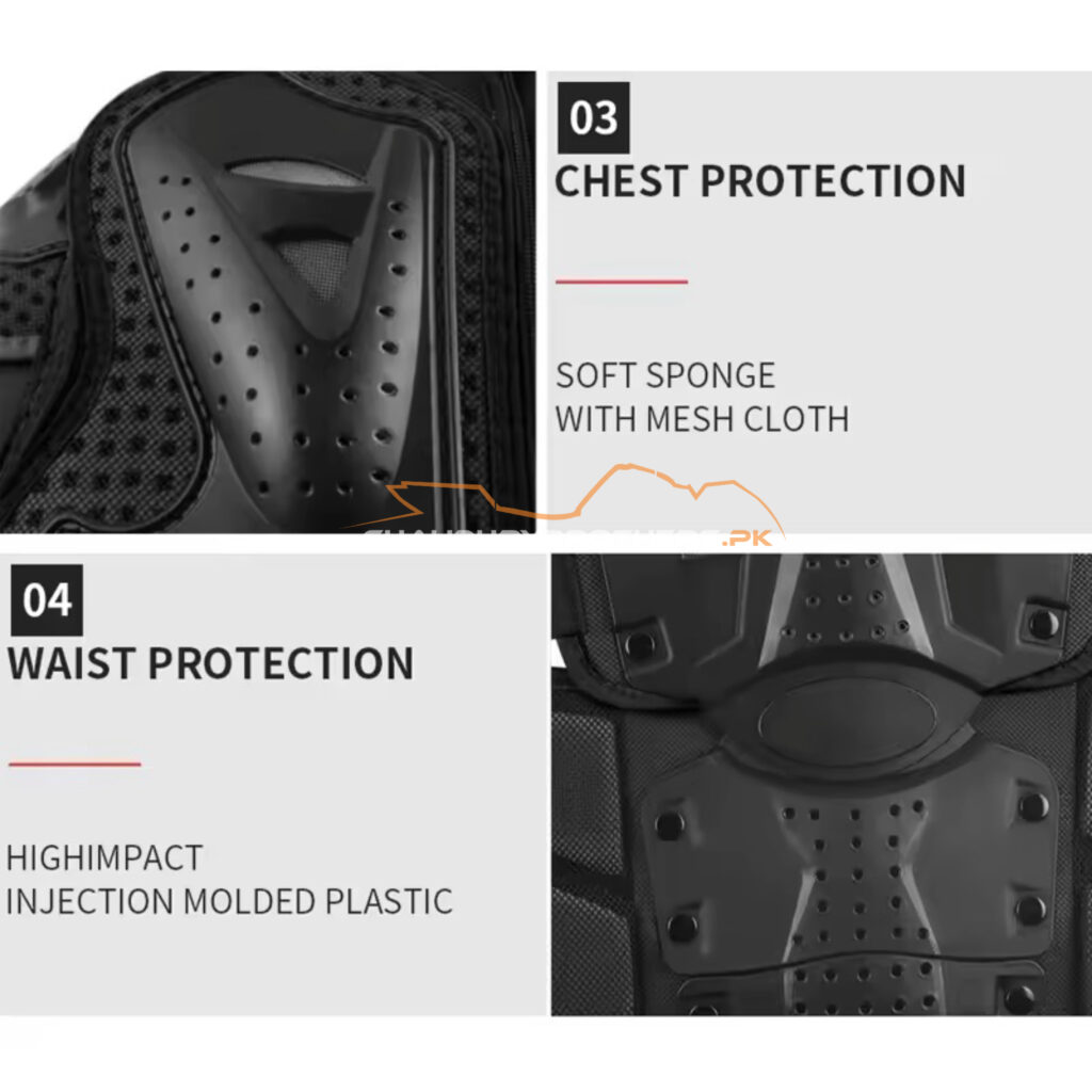 MOTORCYCLE ARMOUR PROTECTION JACKET – chaudhrybrothers.pk