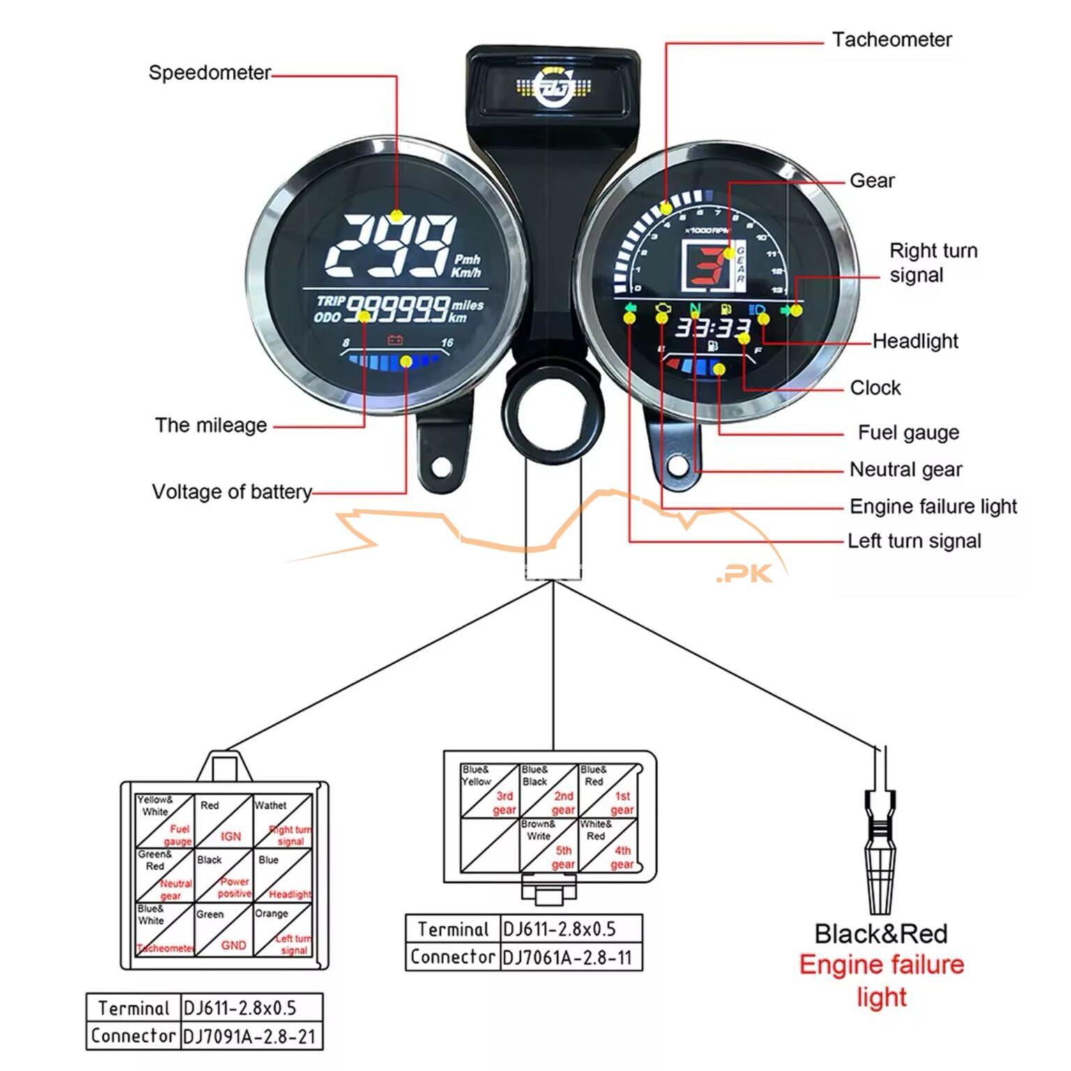SUZUKI GS-150 DIGITAL SPEEDOMETER (M-06) – chaudhrybrothers.pk
