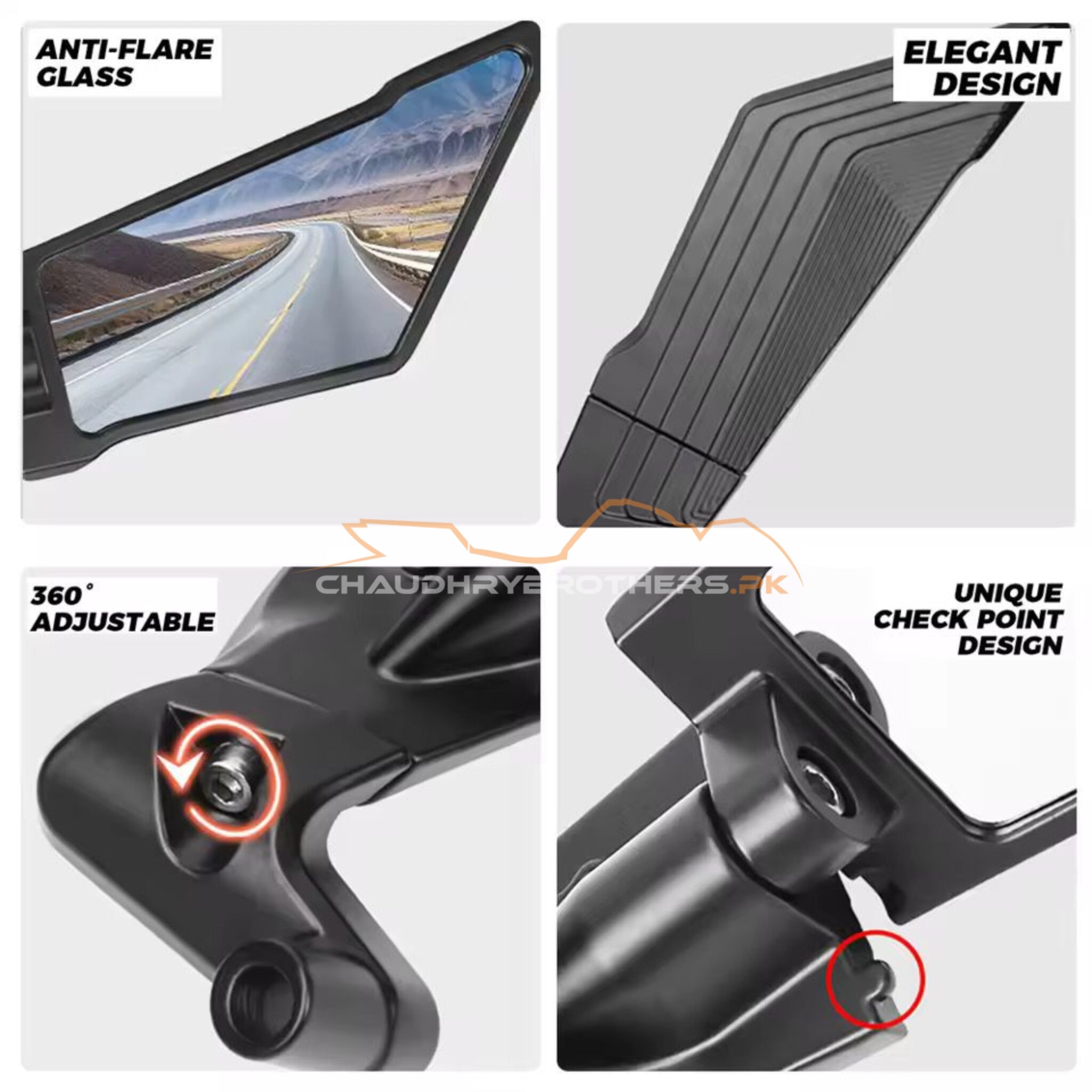 AERODYNAMIC STYLE EAGLE PRINT WIND WINGS MIRRORS (SM-34 ...